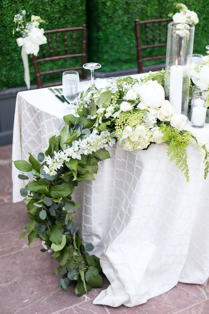8 Greenery Wedding Centerpiece Ideas [Photos] - PartySlate
