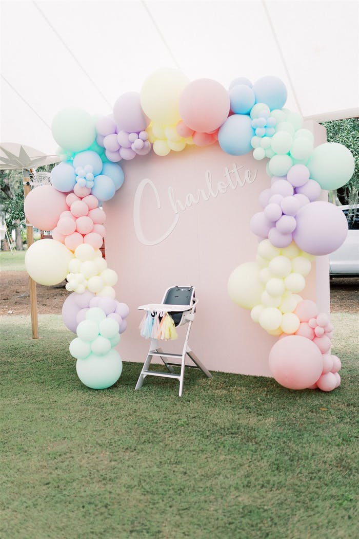Balloon arch 1st birthday store