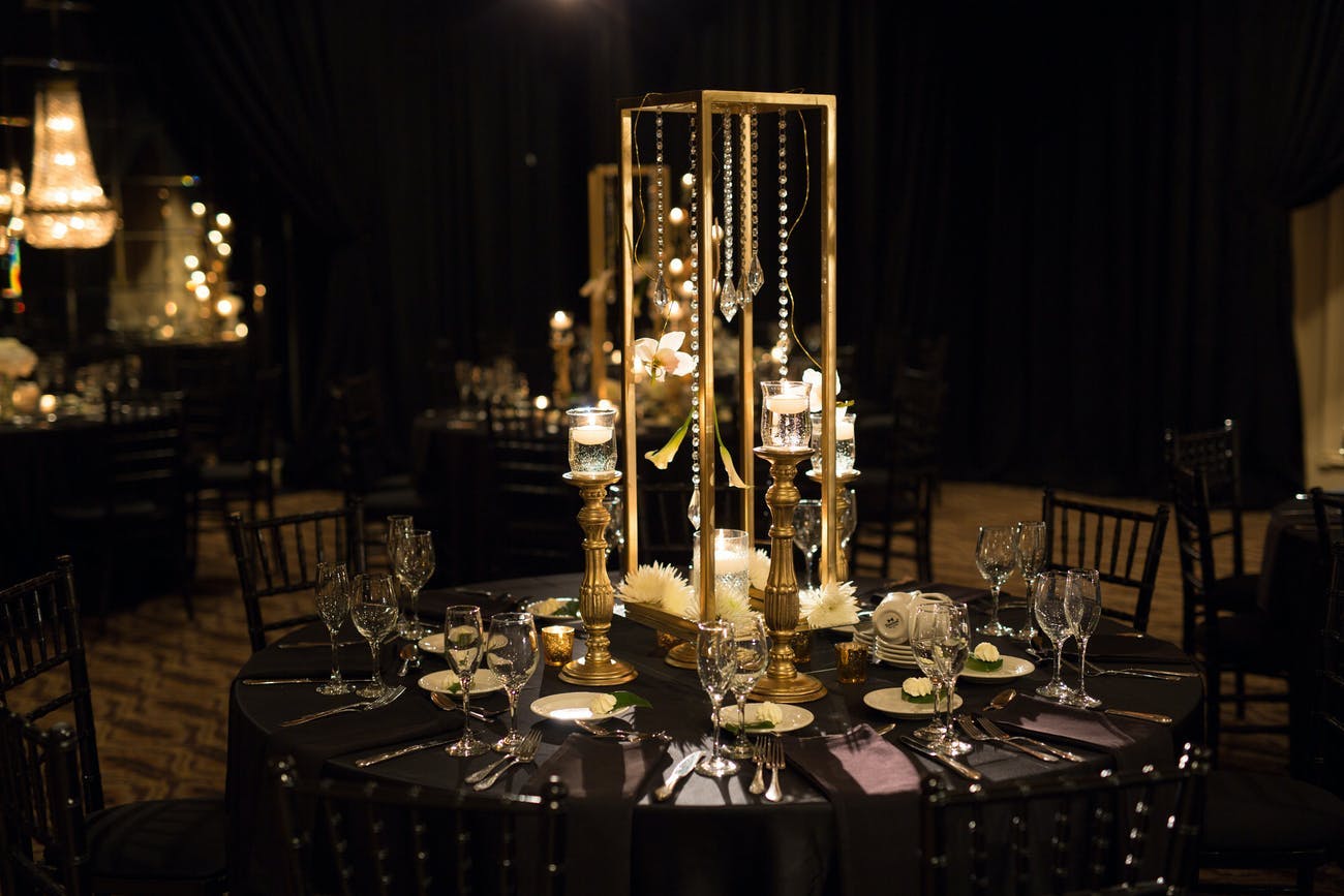 7 Gold Wedding Centerpiece Ideas that Gleam & Glisten - PartySlate