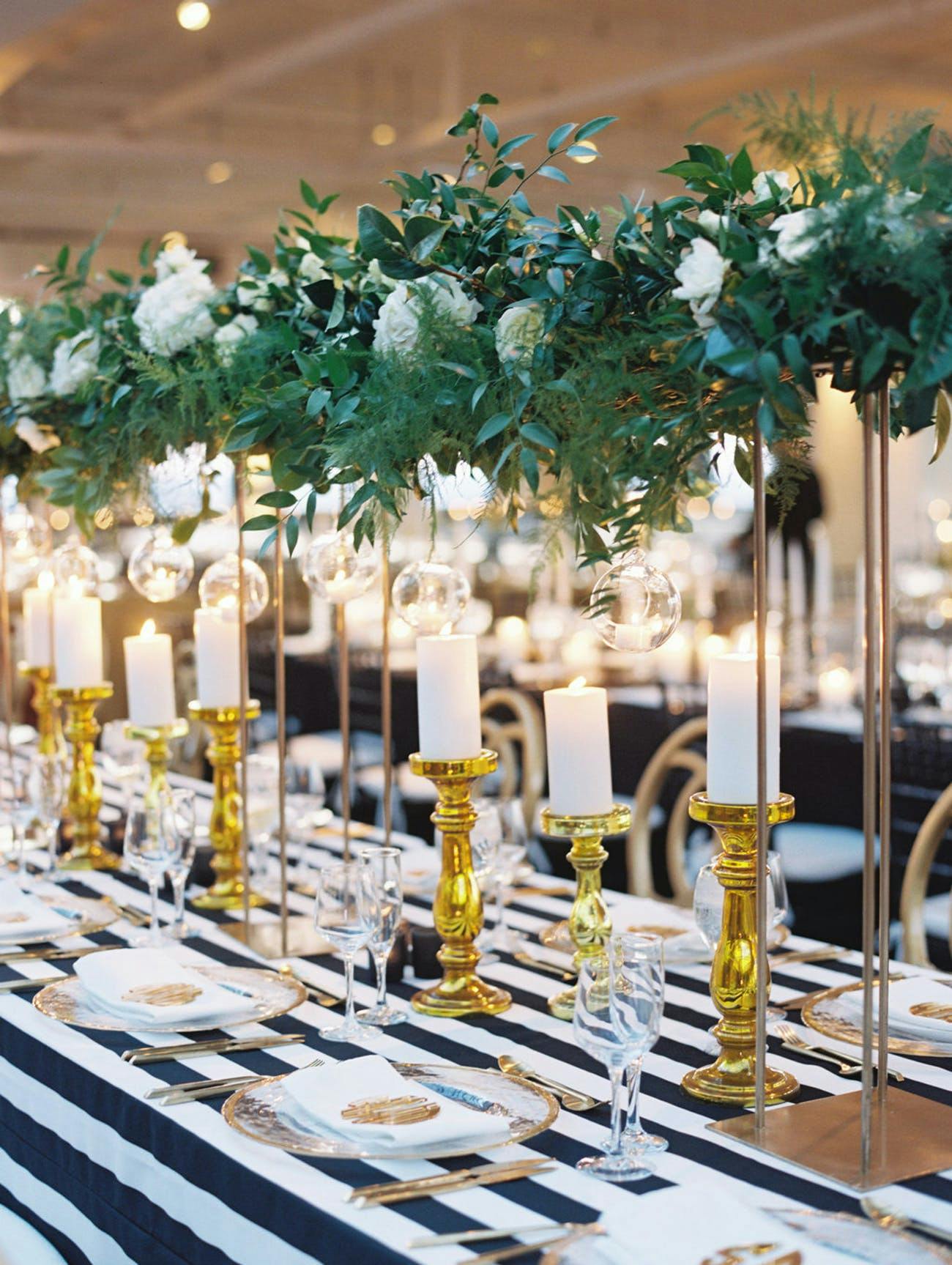 7 Gold Wedding Centerpiece Ideas that Gleam & Glisten - PartySlate