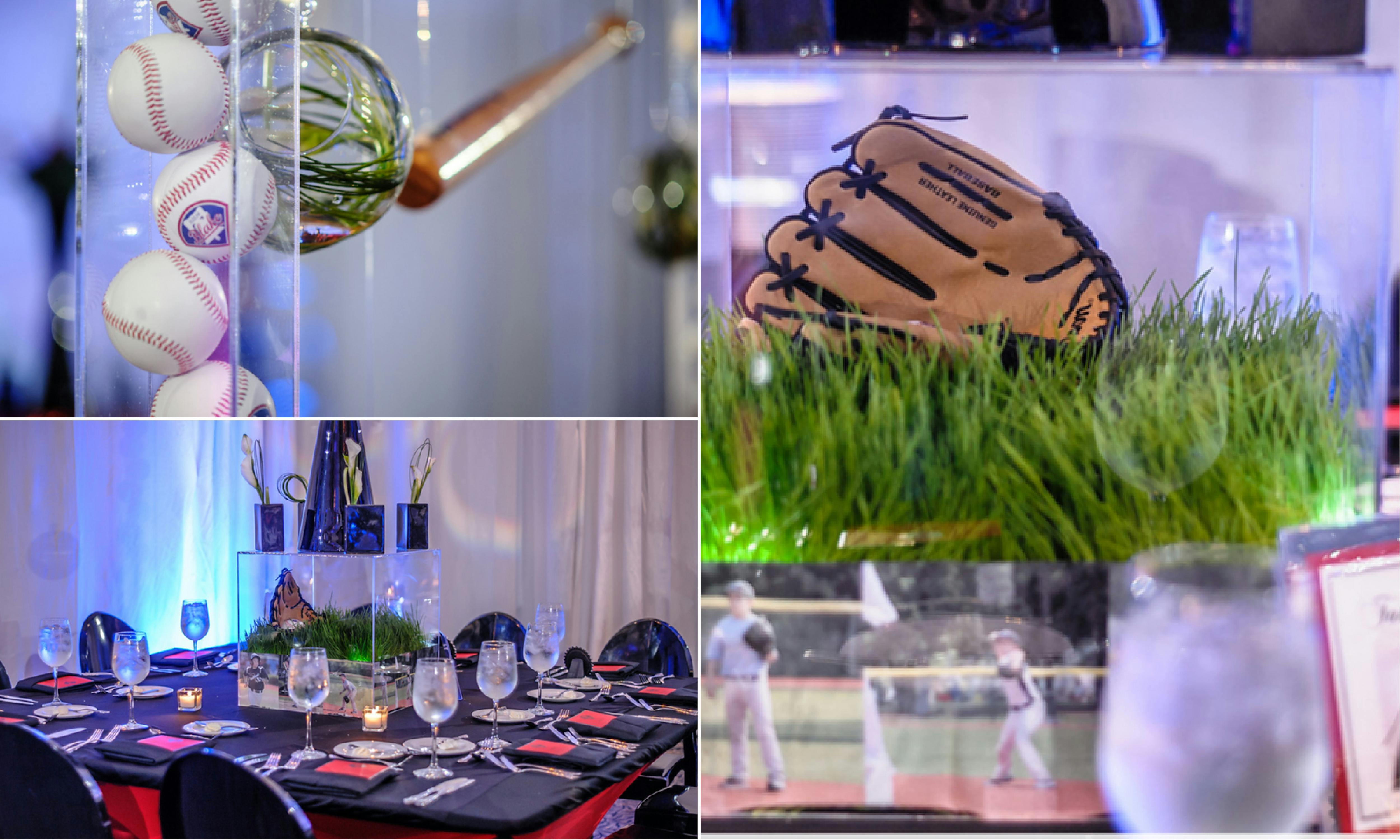 These Baseball Themed Bar Mitzvah Celebrations Sport Home Run Details ...